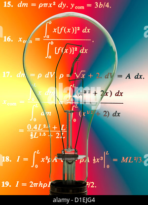 Light bulb on light background Stock Photo - Alamy