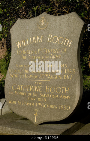 The gravestone of William Booth, founder of the Salvation Army Stock ...