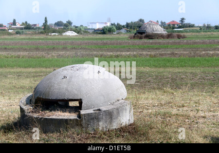 Abandoned bunkers in the Albanian countryside. Communist-era bunkers ...