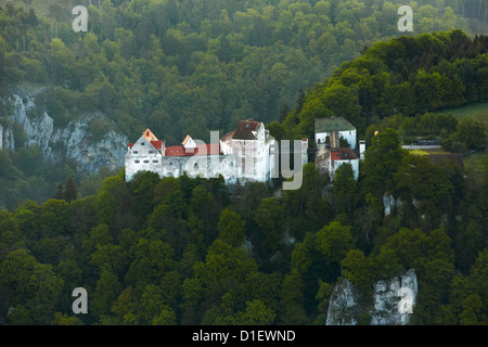 Wildenstein Castle, Sigmaringen, Germany, aerial photo Stock Photo - Alamy