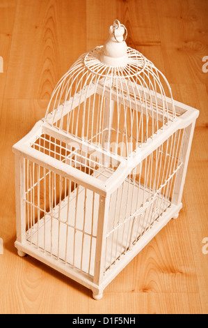 Empty Wooden Cage Stock Photo - Alamy