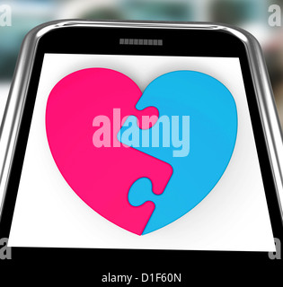 Broken Heart Showing Valentine's Day And Love Stock Photo - Alamy