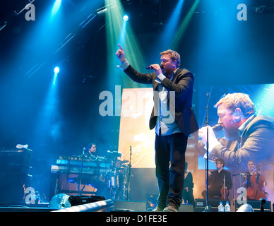 Lead Singer guy Garvey from the group Elbow Performing at the Jodrell ...