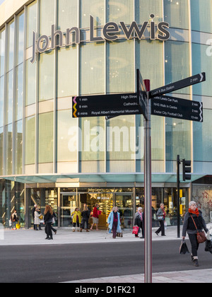 Exeter high street,john lewis,architecture, arhitecture, blue, brand ...