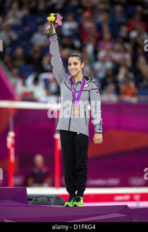 Alexandra Raisman (USA) winner of the bronze medal in the Women's ...