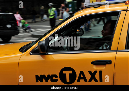 A taxicab driver in New York City New York USA June 5 2008 Stock Photo ...