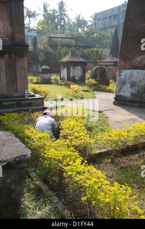View of the Dutch Cemetery in Hugli-Chuchura (Hooghly-Chinsurah), West ...