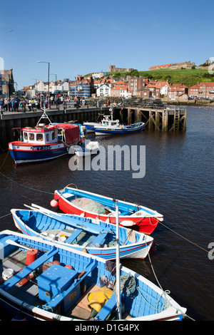 The upper harbour in Whitby, North Yorkshire Stock Photo - Alamy