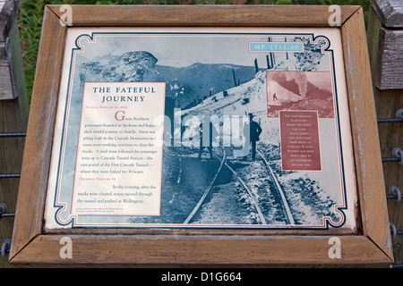 Great Northern Railroad, Wellington disaster; showing the town, March ...