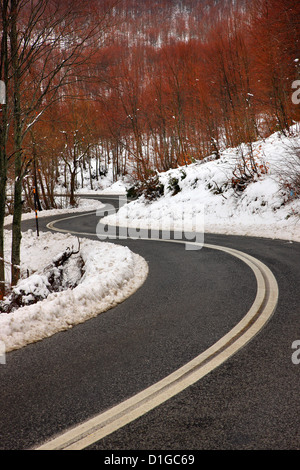 Greek roads, Pelion, Greece Stock Photo - Alamy