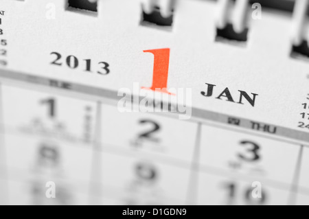 2013 year calendar. January. Isolated 3D image Stock Photo - Alamy