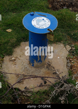 Lockable Cover of borehole standpipe accessed for monitoring ...