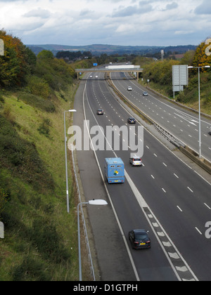 M5 motorway east of Exeter Devon UK Eastbound Slip Junction 29 Stock ...