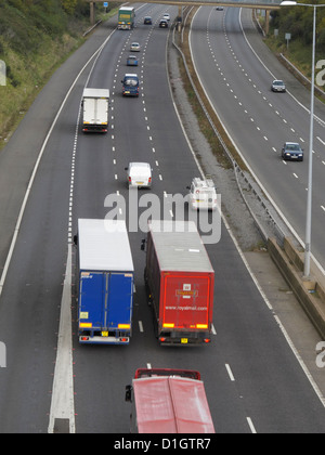 M5 motorway east of Exeter Devon UK Eastbound Slip Junction 29 Stock ...