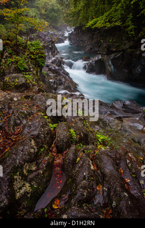 The Kanmangafuchi Abyss of Nikko, Japan is known for the Narabi Jizo, a ...
