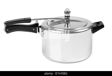 High pressure aluminum cooking pot with safety cover Stock Photo - Alamy