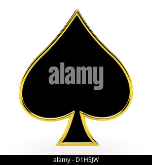 Jack of Spades playing card - isolated on white Stock Photo - Alamy