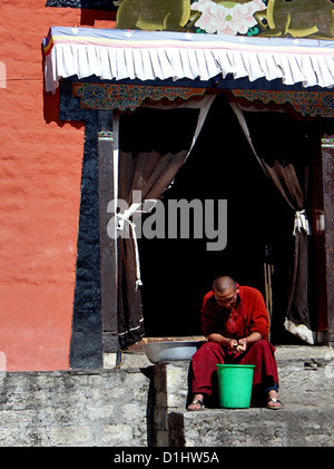 Thame monastery, Namche, Solukhumbu District Stock Photo - Alamy