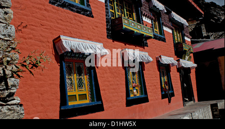 Thame monastery, Namche, Solukhumbu District Stock Photo - Alamy