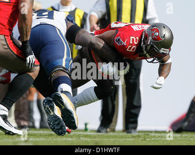 Tampa Bay Buccaneers center Robert Hainsey looks on from the sidelines ...