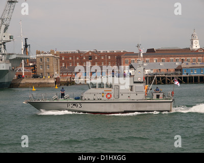 Naval Archer class patrol boats HMS Archer & Charger moored on the ...
