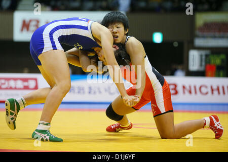(L to R) Chiho Hamada, Kanako Murata, December 23, 2012 - Wrestling ...