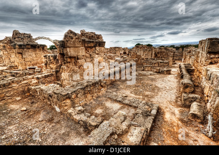 Saranda Colonoes castle, Paphos archaeological complex, Cyprus Stock ...