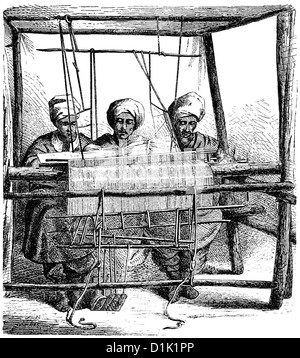 Weaving Loom - 18th century Stock Photo - Alamy