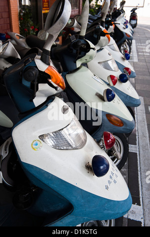 Police motor scooters, Taipei Stock Photo - Alamy