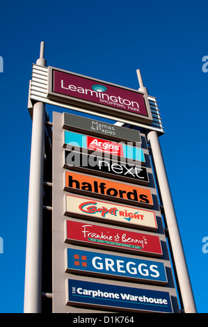 Leamington Shopping Park, Leamington Spa, UK Stock Photo - Alamy