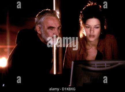 ENTRAPMENT, Sean Connery, Catherine Zeta-Jones, director Jon Amiel on set, 1999, TM & Copyright ...