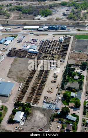 aerial photograph cattle feedlot Nebraska Stock Photo - Alamy