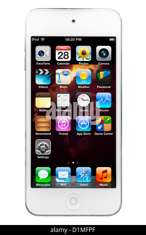 iPod touch screen menu Stock Photo - Alamy