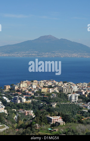 Vico Equense. Italy. The small coastal town of Vico Equense overlooking ...