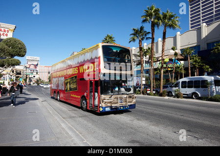 the deuce double deck bus on the Las Vegas strip Nevada USA Stock Photo ...