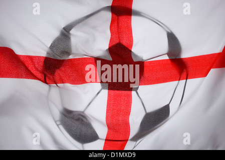 Football with flag of England Stock Photo - Alamy