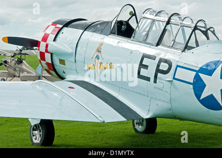 World War II Vintage Harvard propeller driven fighter and trainer of ...