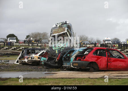 Christmas Hangover Car Jump Spectacular at Angmering Raceway, West ...