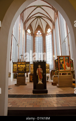 Switzerland, Basel. Barfusserkirche Historical Museum, in Gothic ...