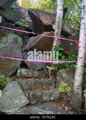 Earthquake Effects Acadia National Park Maine .. Precipice Trail ...