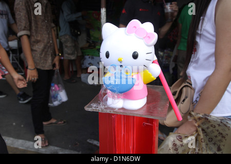 Hello Kitty Bubbles Machine on street at Chatuchak Weekend market ...