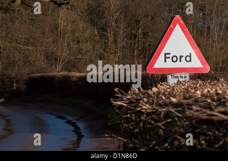 Ford road sign Stock Photo - Alamy