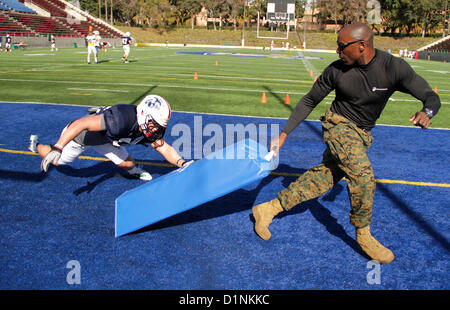 Corey Cooper, wide receiver for the East Coast Team, practices during ...