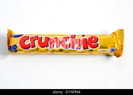 Cadbury's Crunchie bar Stock Photo - Alamy