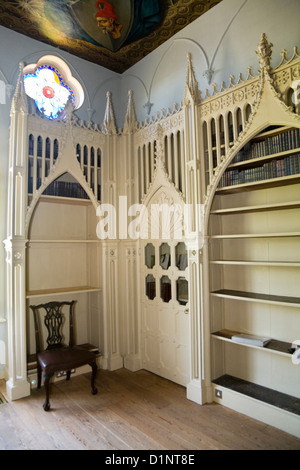 Library of Strawberry Hill in Twickenham; Library at Strawberry Hill ...