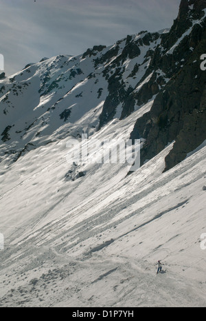 Climbing Brevent mountains, Chamonix, Haute Savoie, France Stock Photo ...