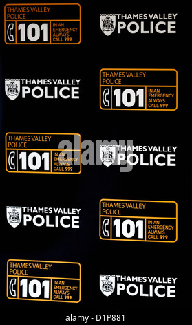 Thames Valley Police 101 logos Stock Photo - Alamy