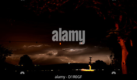 Lightning Storm. Photographed in Israel Stock Photo - Alamy