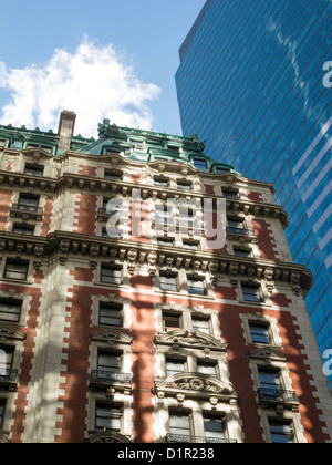Contrasting Architecture in Times Square, NYC Stock Photo - Alamy