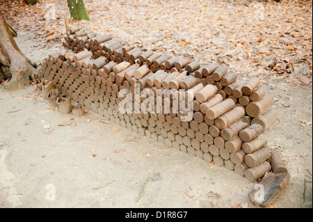 WW1 artillery shells sitting rusting away at Hooge Crater near Ypres in ...